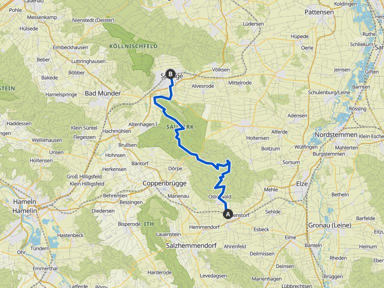 Wanderung Osterwald Kleiner Deister NSG Saupark Springe | Wanderung ...